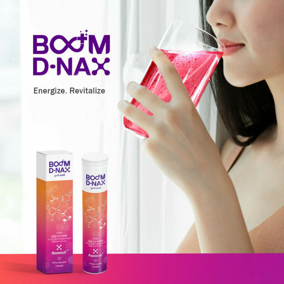 Boom D-NAX: Immune Support and Anti-Aging Multivitamin Effervescent – wellvy store